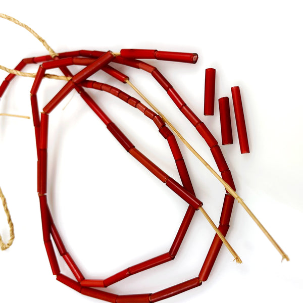 Antique African Trade Cornaline d'Aleppo Tube Beads – Estate Beads ...