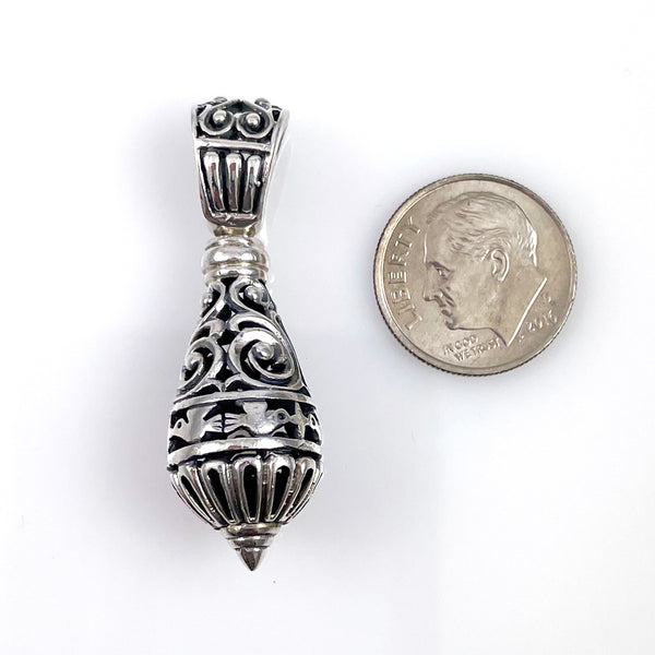 Bali Sterling Silver Pendant – Estate Beads & Jewelry