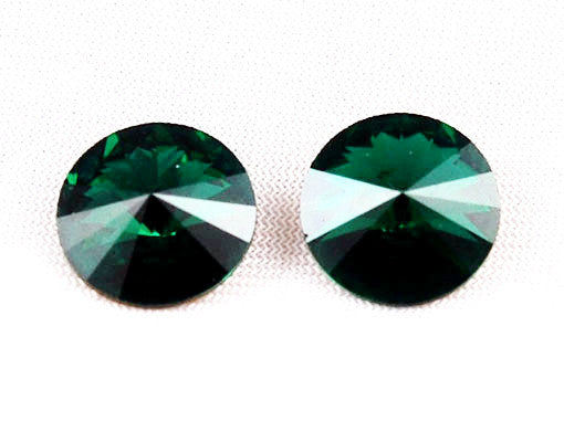 Swarovski Emerald 1122 Rivolis 18mm – Estate Beads & Jewelry
