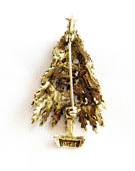 Art Rhinestone Christmas Tree Pin Vintage – Estate Beads & Jewelry