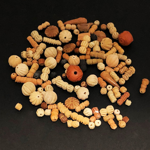 Handmade Clay Beads Mix Earth Tones - Estate Beads & Jewelry