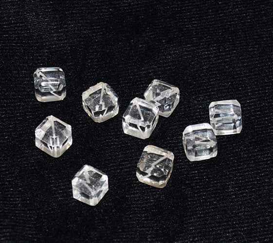 Vintage Rock Quartz Crystal Cube Beads 12mm – Estate Beads & Jewelry