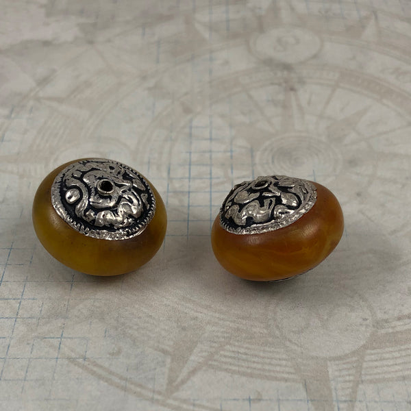 Tibetan Copal Amber Beads – Estate Beads & Jewelry