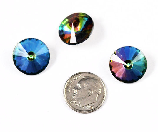 Vitrail Rivoli Crystals 16mm Vintage – Estate Beads & Jewelry